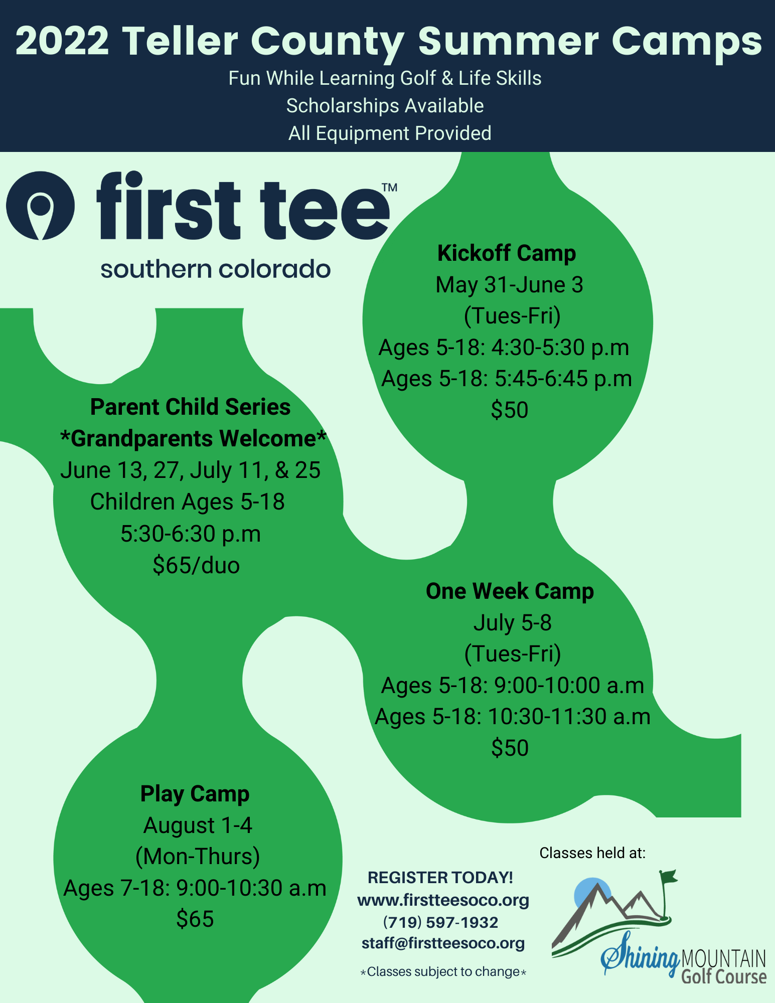 2022-Teller-County-Summer-Camps – First Tee – Southern Colorado
